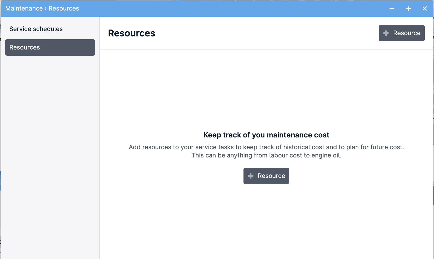 Maintenance - Add Resources – GpsGate Support