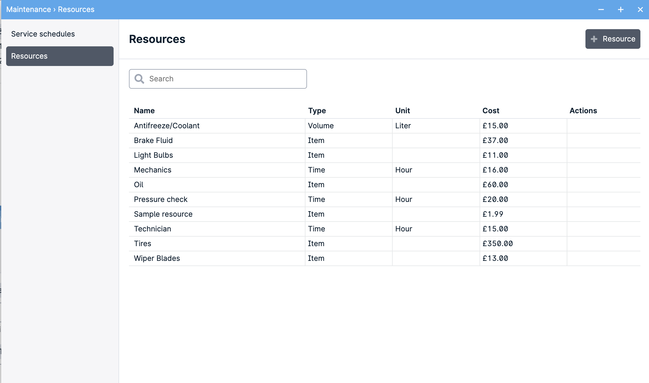 Maintenance - Add Resources – GpsGate Support