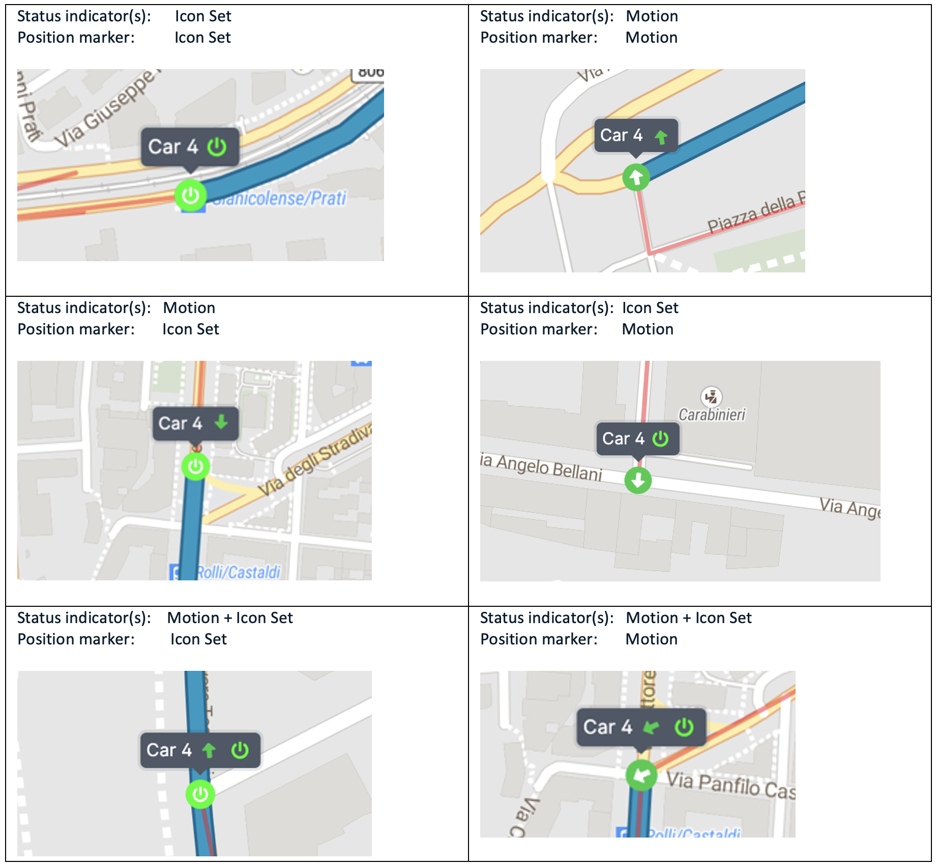 Displaying assets on the map – GpsGate Support