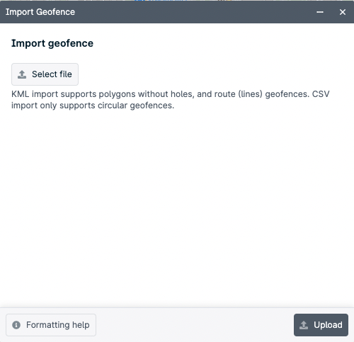 Import geofences in KML or CSV format – GpsGate Support