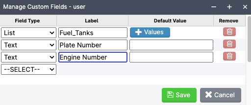 User Custom Fields – GpsGate Support