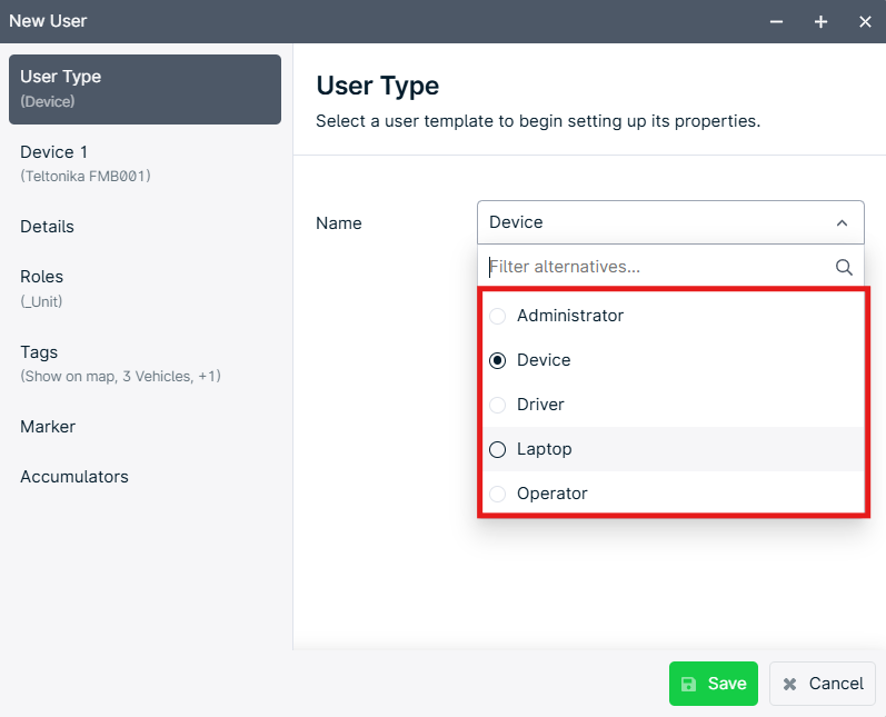 User Types And User Types Editor Gpsgate Support