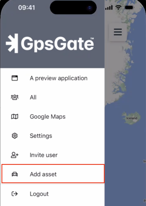 Fleet app - Add asset to GpsGate – GpsGate Support