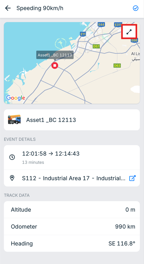 Aplicación Fleet: Reglas de eventos – Soporte GpsGate