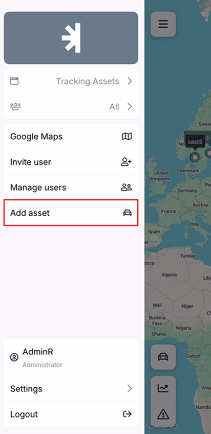 Fleet app - Add asset to GpsGate – GpsGate Support