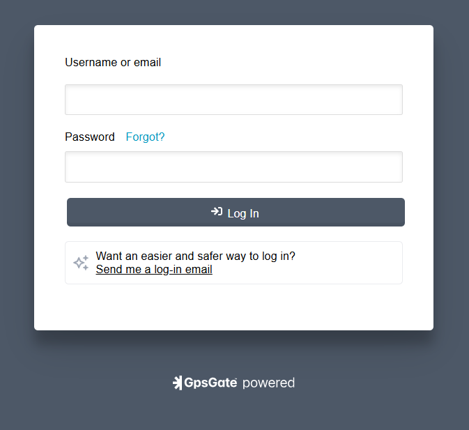 How to log in to an application – GpsGate Support