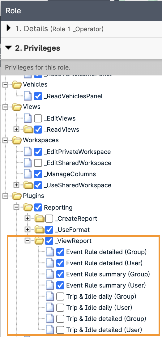 Give users rights to see specific reports – GpsGate Support
