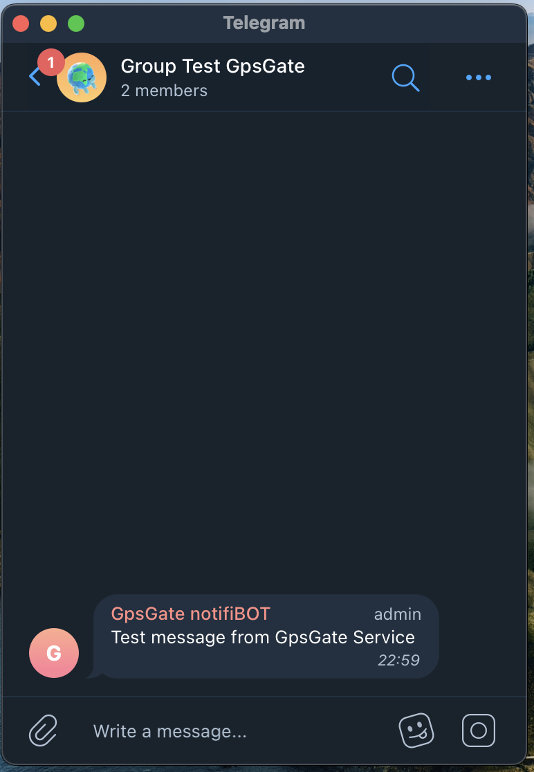 GpsGate notifications in Telegram – GpsGate Support