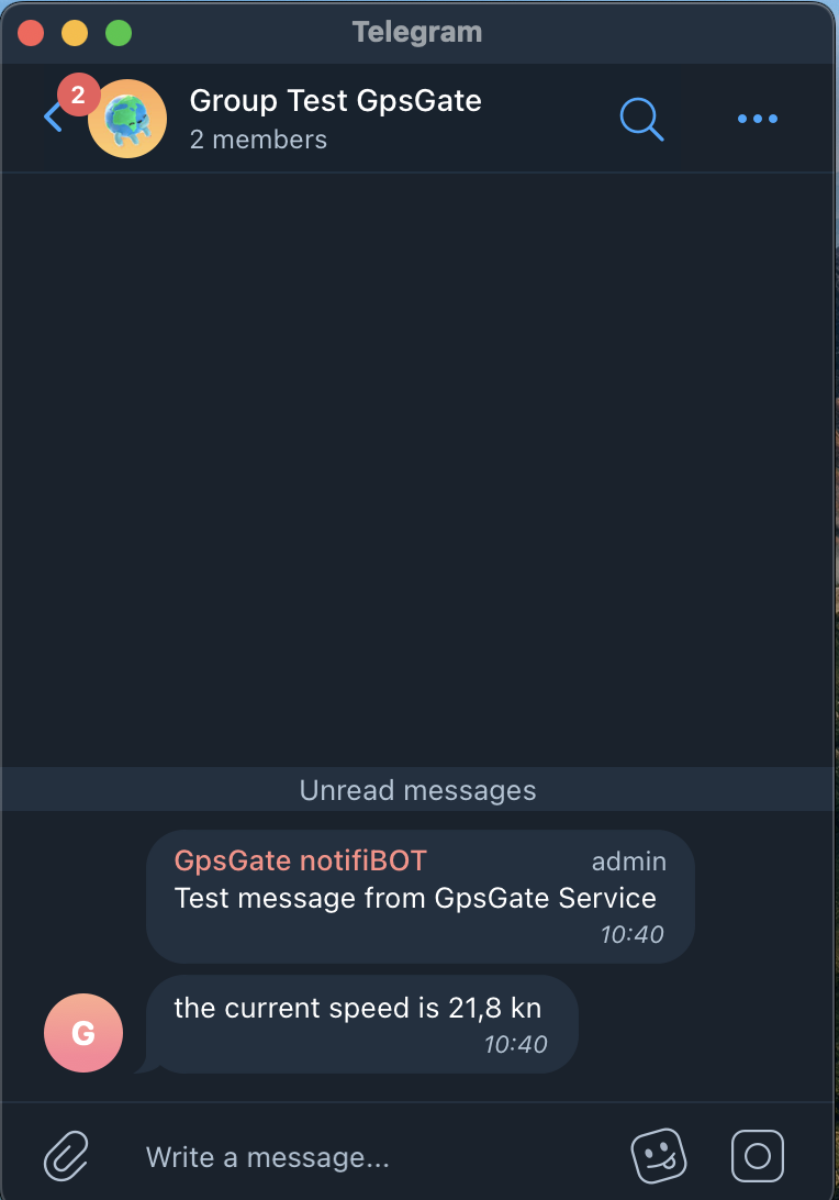 GpsGate notifications in Telegram – GpsGate Support